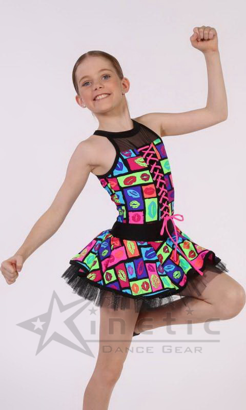 Kinetic Creations - MARLY - LIP PRINT LACE UP Dance Costumes and Studio ...